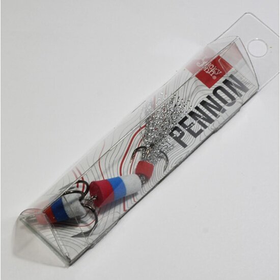 Приманка джиговая Lucky John LJ PENNON 12 крас. син. бел. в блистере