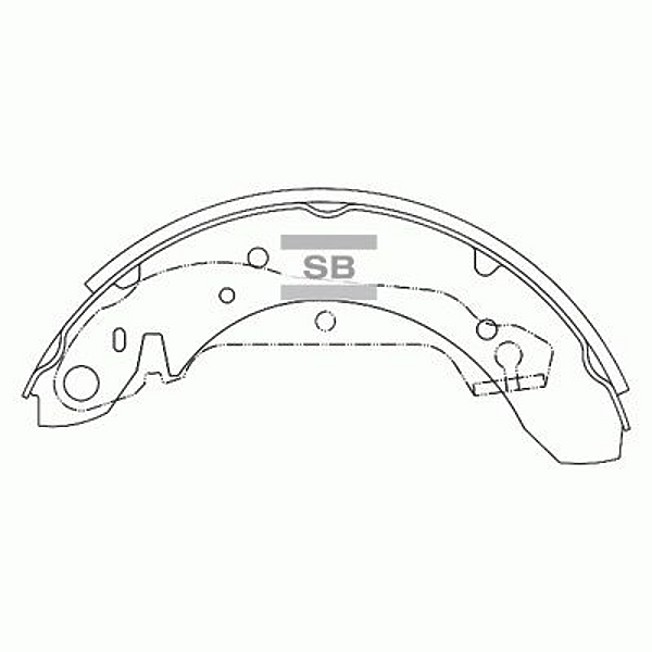 HI-Q SA048 (5830533A00, 58305M2000, 58305M2000) sa048sns k11141-01 колодки барабанные з, Sonata (Соната) 1.8, 2.0, 2.4 89, stelar