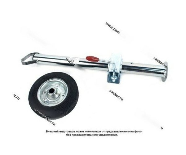 Колесо для прицепа опорное пневматическое 200х50мм с хомутом 48мм artway