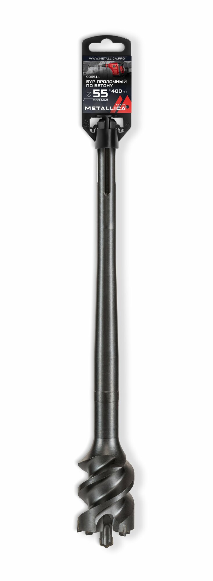 Бур проломный по бетону SDS-max METALLICA Ultra 55 х400/260 мм