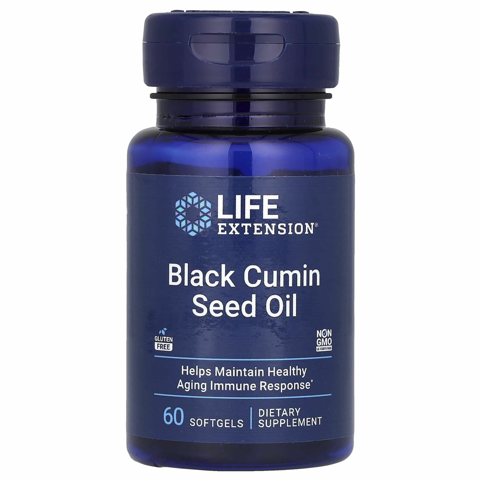 Life Extension Масло семян чёрного тмина, Black Cumin Seed Oil 60 софтгель капсул