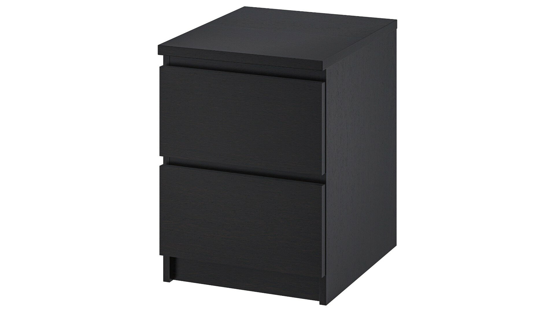 Комод MALM Черный 0190 PR (2 ящика) NEW 40x48x55 см, GOODFORM