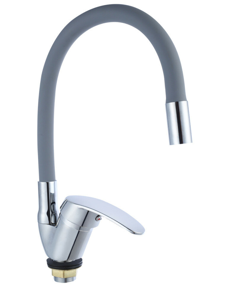 TSARSBERG TSB-731-G05 тип см-моцба, Смеситель для кухни, серый, гибкий излив