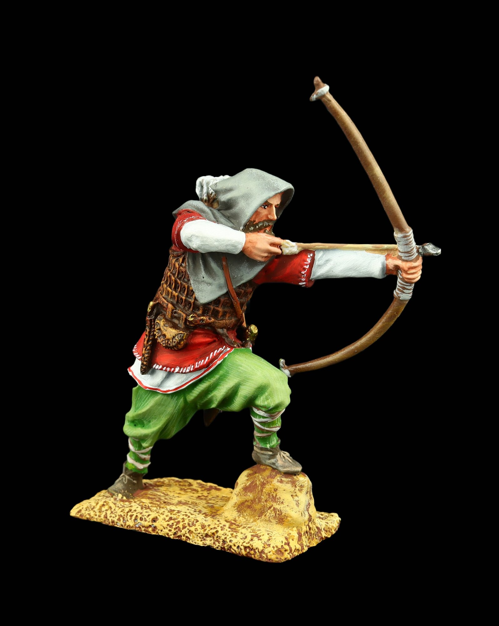 Оловянный солдатик: Викинг-лучник в капюшоне, IX-X вв.