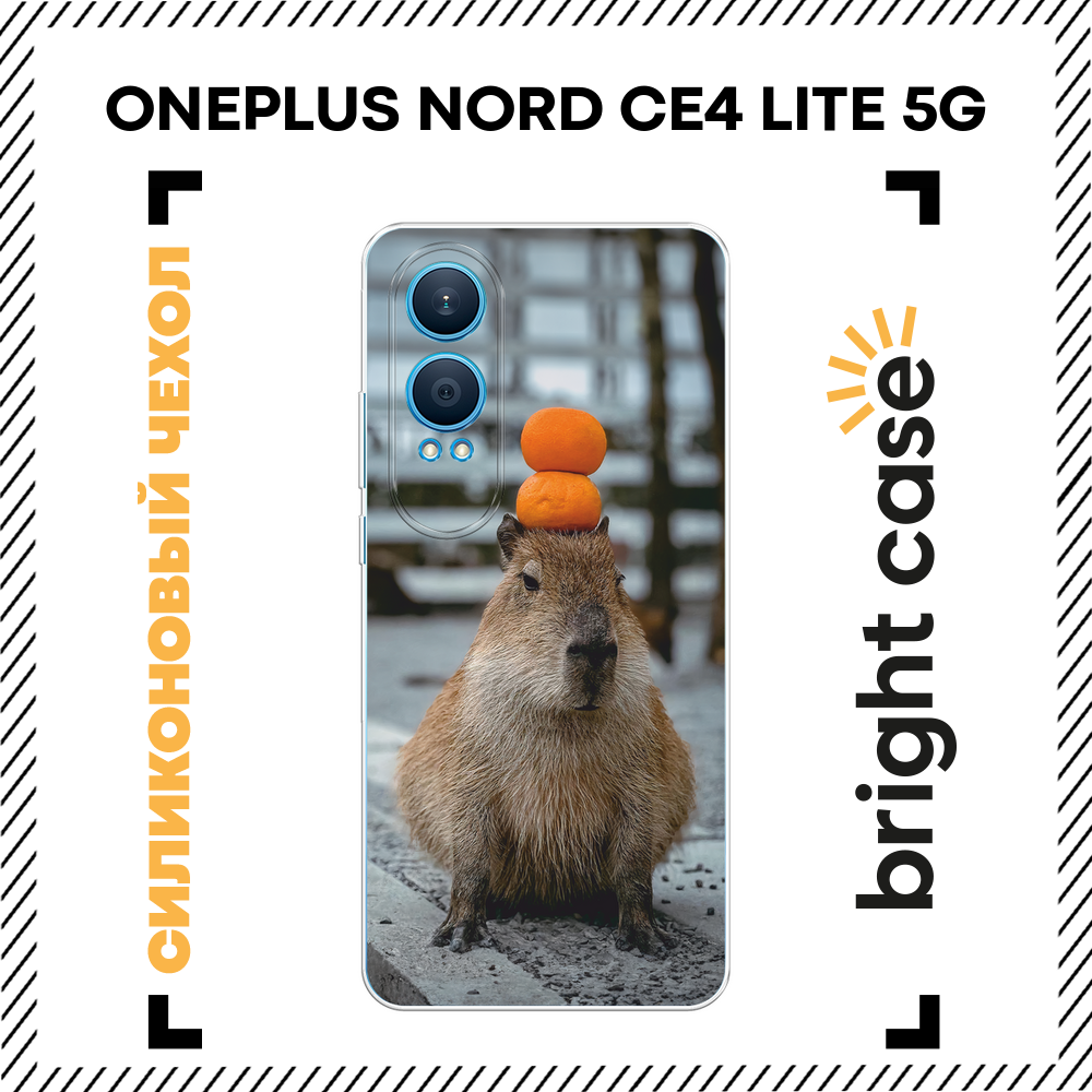 Чехол на OnePlus Nord CE4 Lite 5G / Ван Плас Норд СЕ 4 Лайт 5G с принтом Капибара медитирует