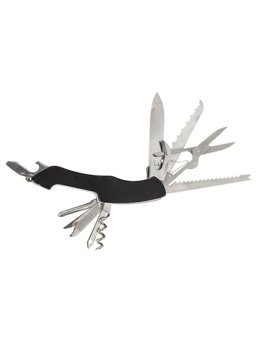 Мультитул-складной нож «Demi» 11-в-1, цвет серебристый, черный