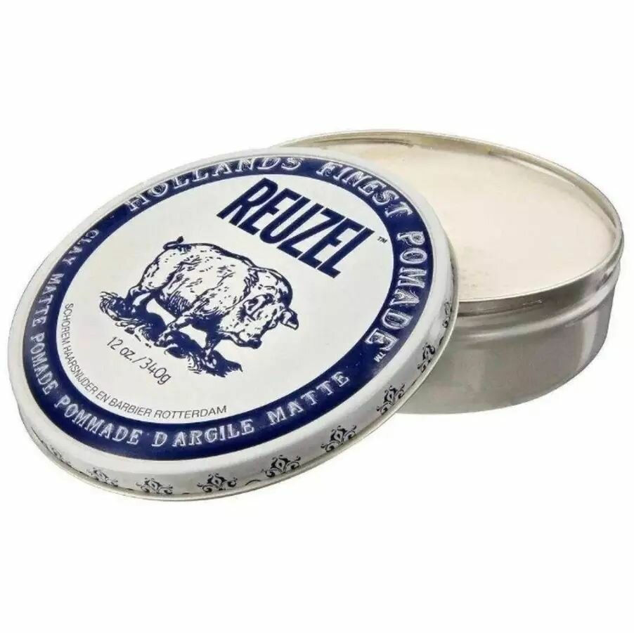 Reuzel Clay Matte Pomade Hog Помада средней фиксации для укладки мужских волос 340г
