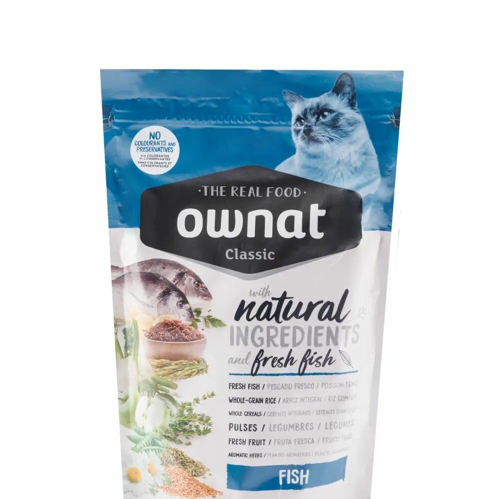 Ownat Adult Classic Корм сухой для кошек, с рыбой, 400 гр.