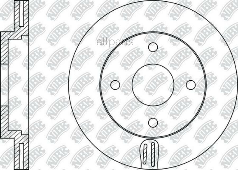 NIBK RN1109 Nibk Диск тормозной (продажа кратно 2шт/цена за 1шт) RN1109