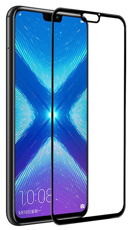 Защитное стекло на Honor 8X/Huawei Y9/Y9 Pro (2019), черный, X-CASE