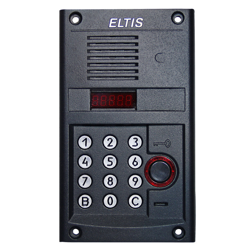 DP420-RD24 (чёрно-серый муар) блок вызова домофона Eltis
