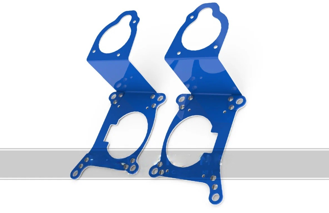 Переходная рамка Hyundai Santa Fe 3 12-16 для линз Hella 3R/Hella QR (рама ближнего и дальнего)