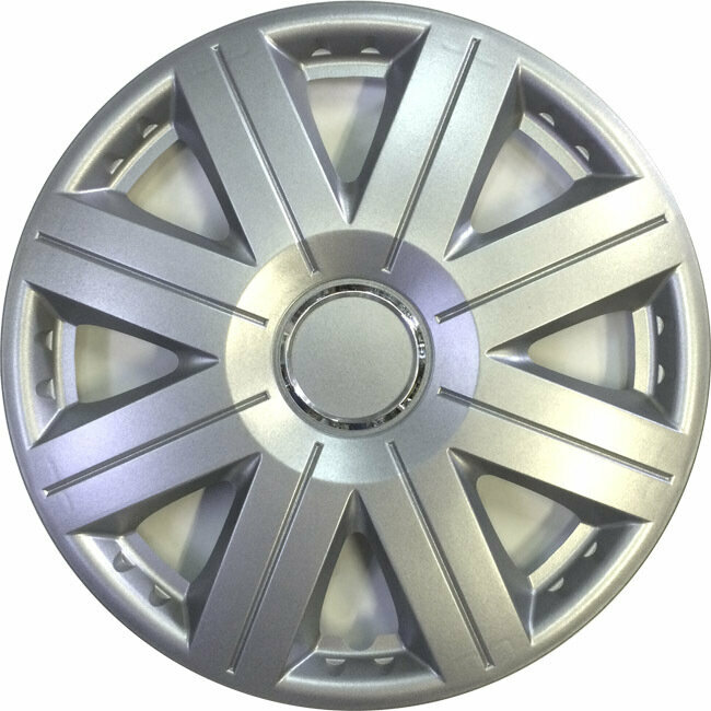 Автомобильные колпаки на диски Jestic космос хром R15", в комплекте 4 колпака