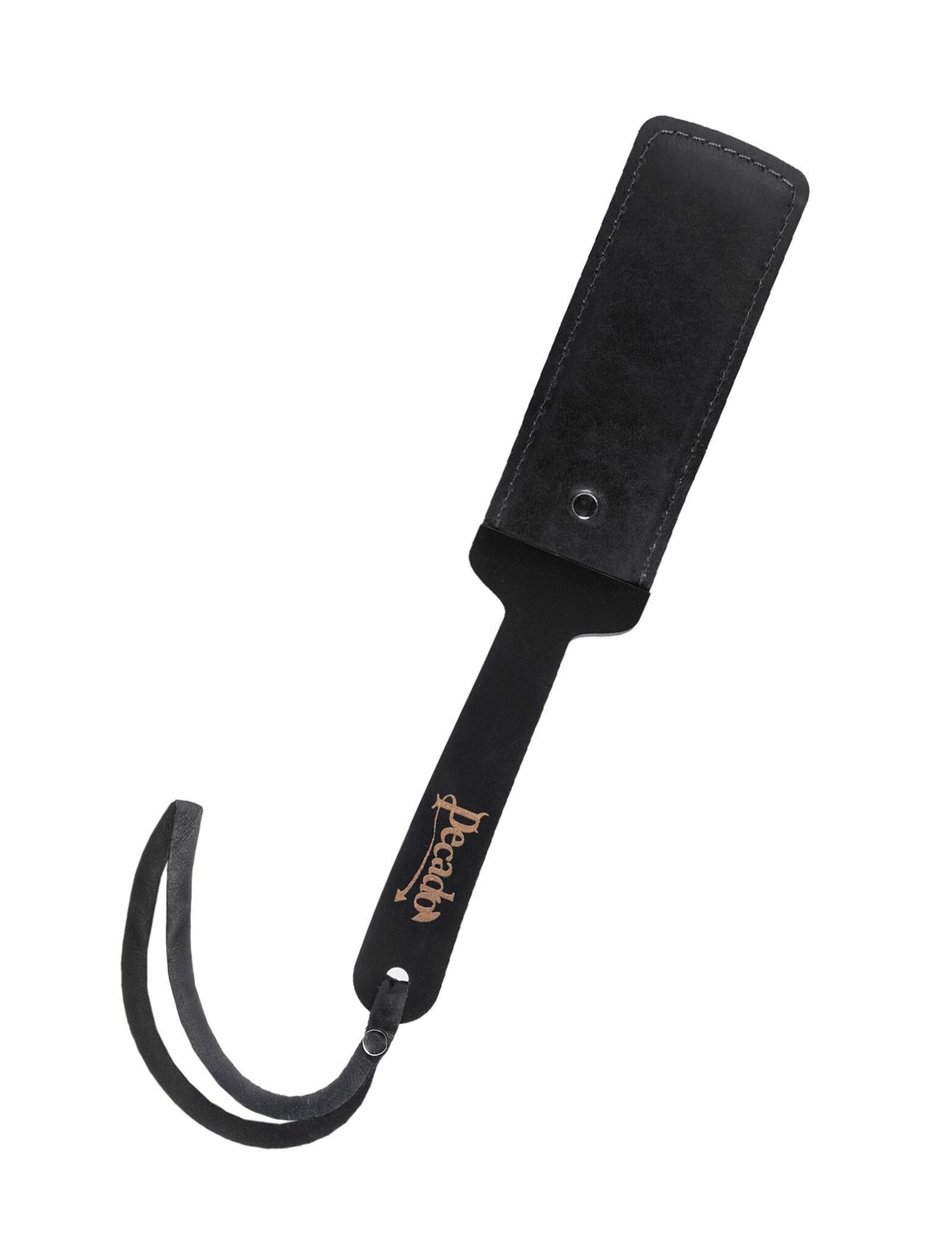 Пэддл для BDSM из натуральной кожи и дерева, 33 см, черный цвет, прочная ручка