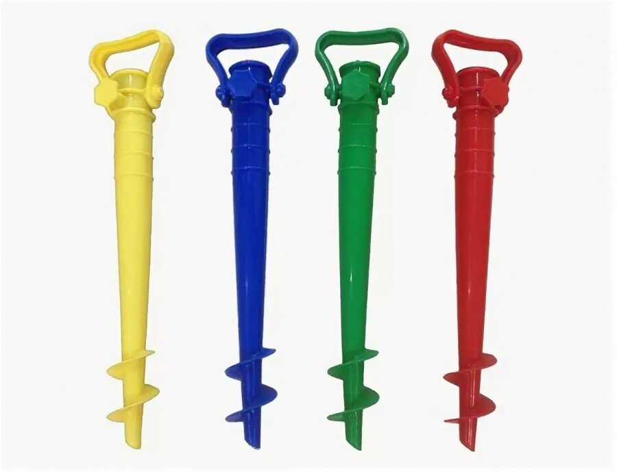 1-2. SALE Бур для зонта пляжного, h=38см, 10*5см. пластик, E1M