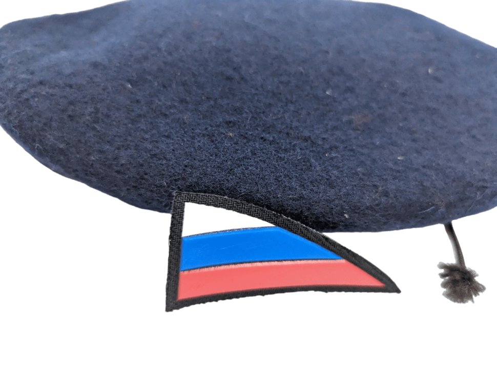 Уголок на берет триколор РФ (пластизоль)