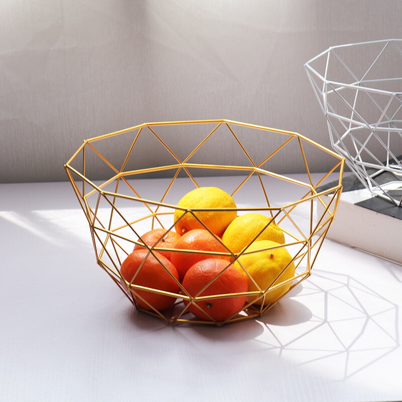 Поднос для фруктов "Десятиконечный", кованое железо, скандинавский стиль