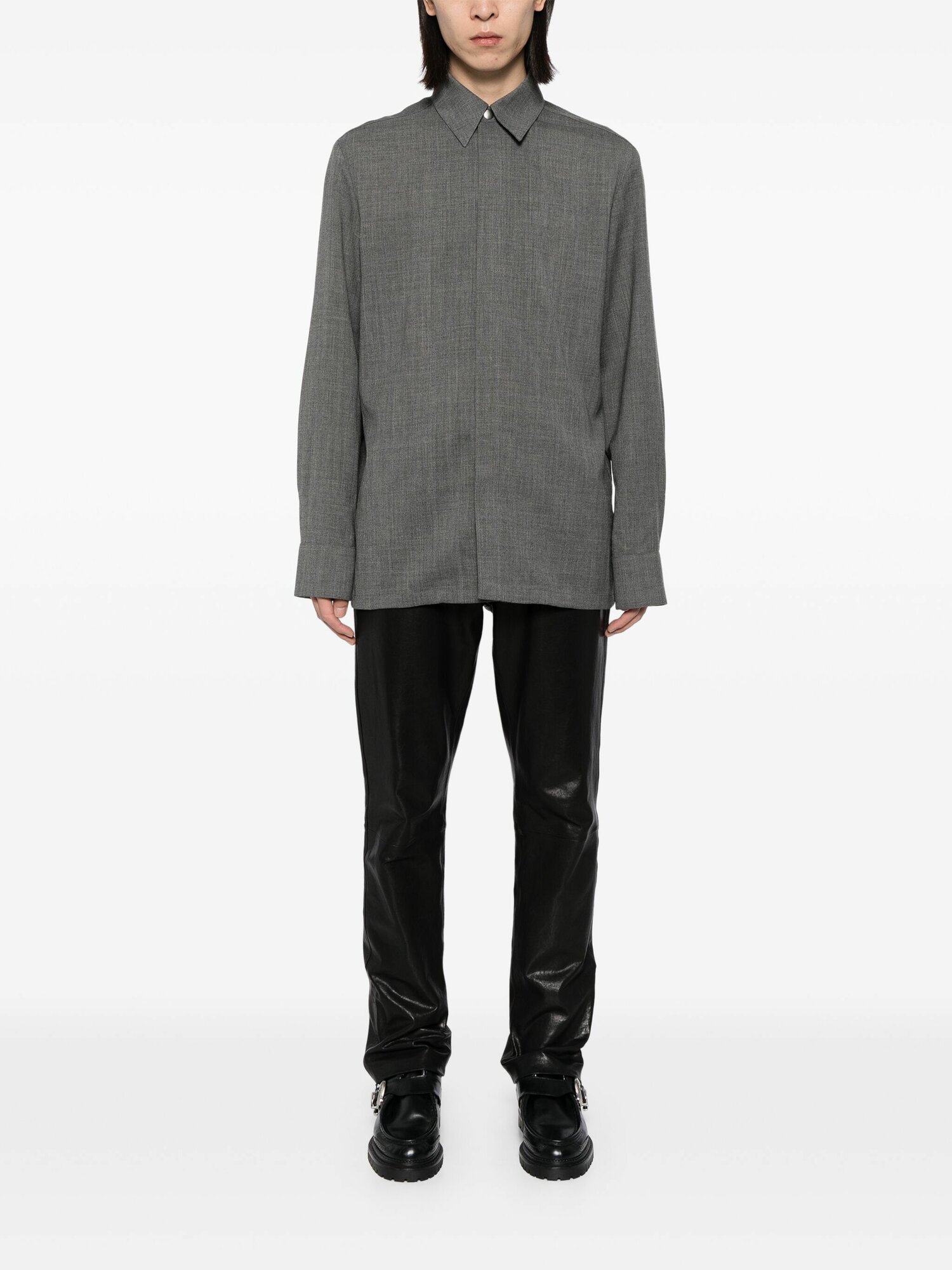 Рубашка Jil Sander, размер 48, grey — фото 1