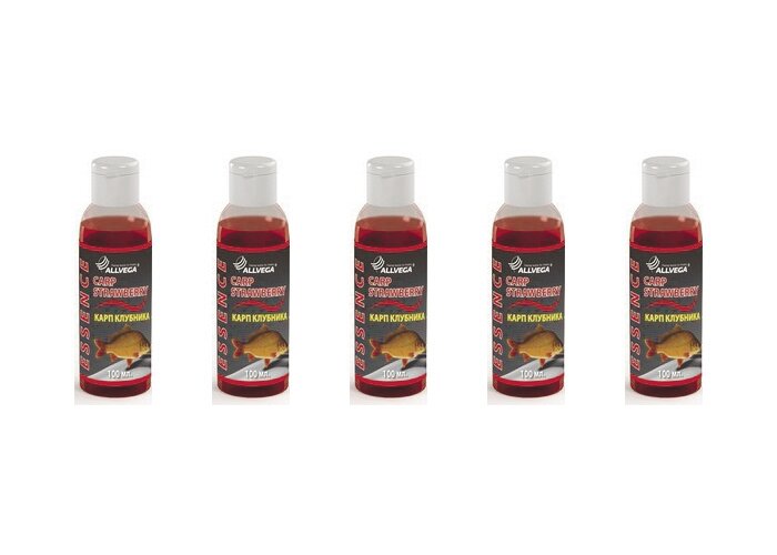 Ароматизатор-концентрат для рыбалки Essence Карп клубника 5 флаконов