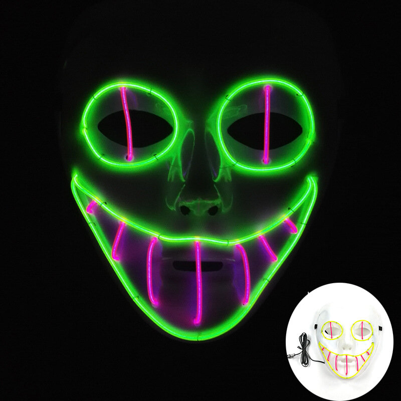 Маска для Хэллоуина "Змеиный глаз", флуоресцентная, светящаяся, для выпускного вечера