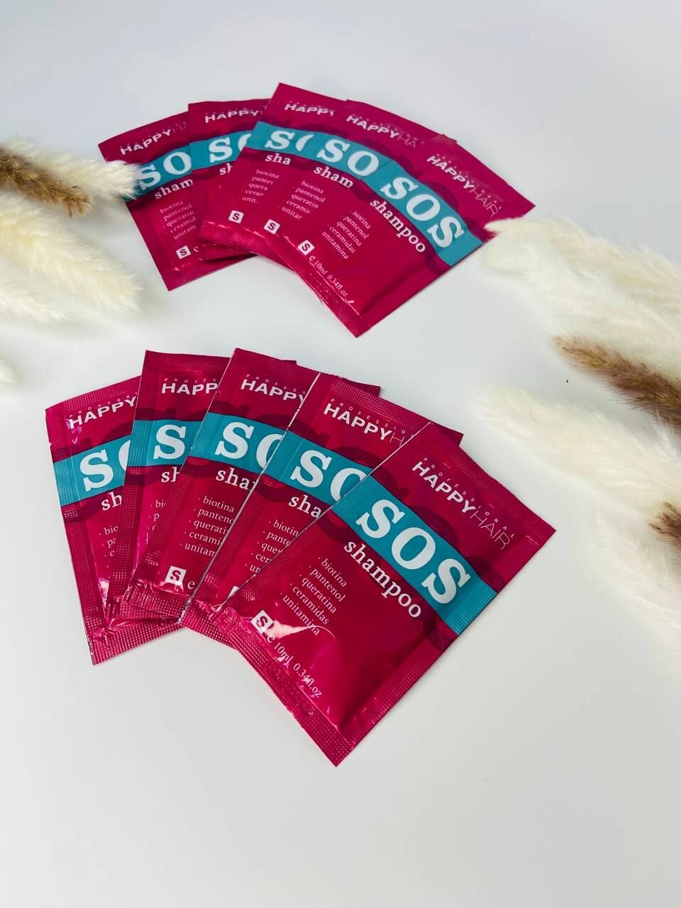 Набор Саше Happy Hair SOS шампунь без сульфатов,10шт х 10 мл