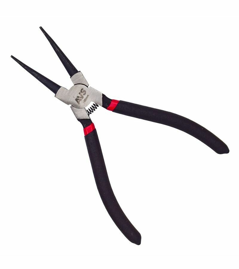 Щипцы для стопорных колец "прямой сжим" 180 мм AVS CP180-SC