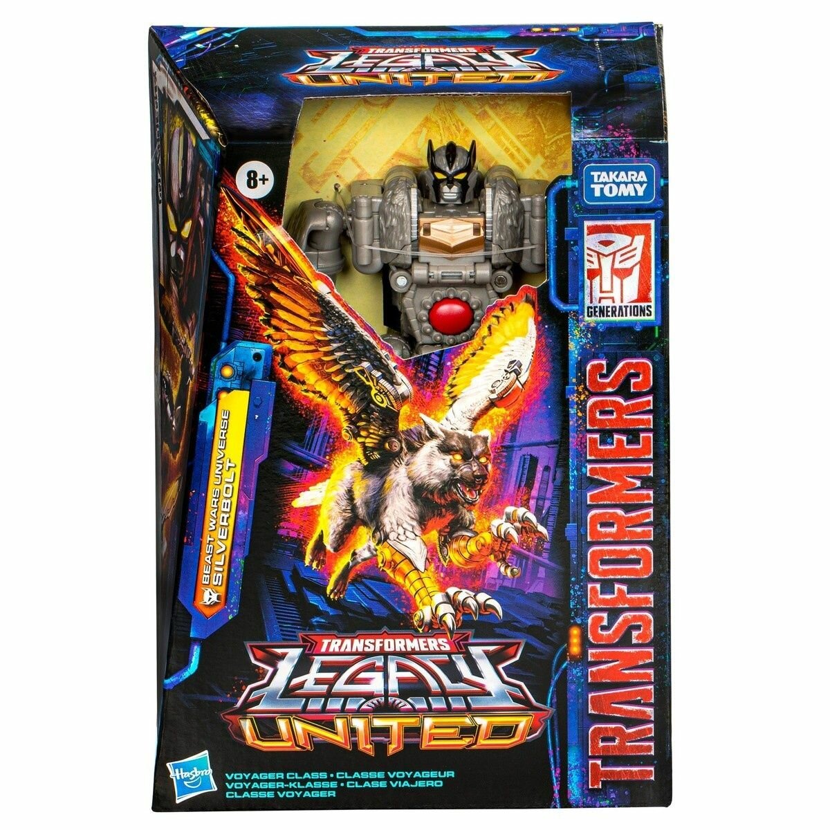Трансформеры игрушки Hasbro Transformers Legacy United Voyager Class Beast Wars Universe Silverbolt (17.5cm) F8544