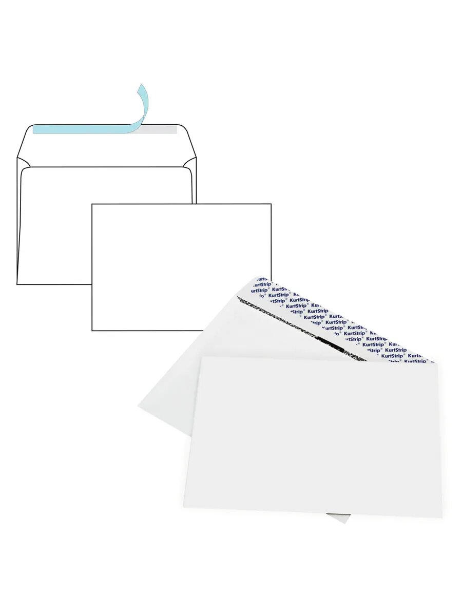 Конверты С5 (162х229 мм) , 90 г/м2, комплект 50 шт.