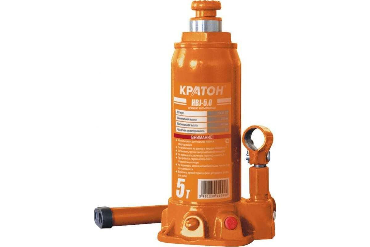 Бутылочный домкрат Кратон HBJ-5.0, арт. 2 30 01 002