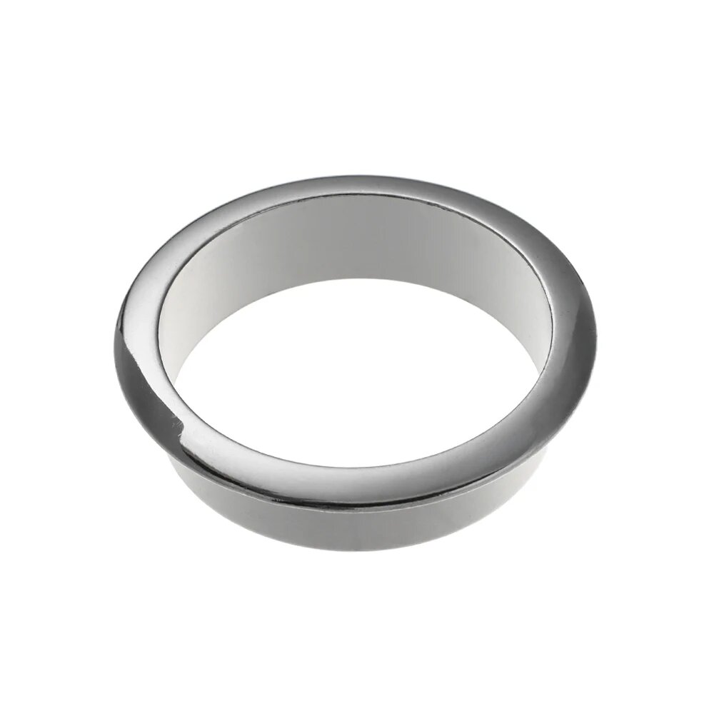 Заглушка кабеля 40mm серебристая
