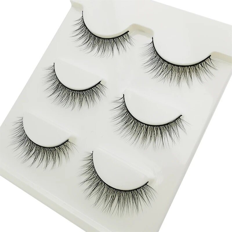 3 пары накладных ресниц SHIDISHANGPIN, Цвет: 3Pairs-X02