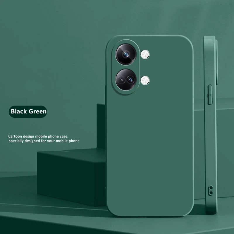 Чехол для Oneplus Nord 3 Oneplus Nord 3 Funda Coque Shell, мягкий Темно-зеленый, Black Green