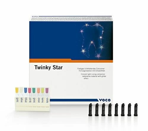 VOCO-Twinky Star set - материал пломбировочный стоматологический с системой расцветок(40 x 0,25 г)