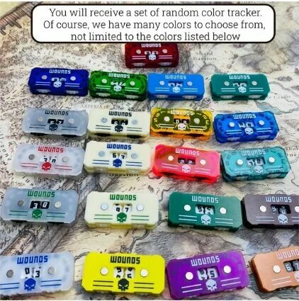 WoundsTracker для наборов для сборки моделей от wargame base world Random Tracker