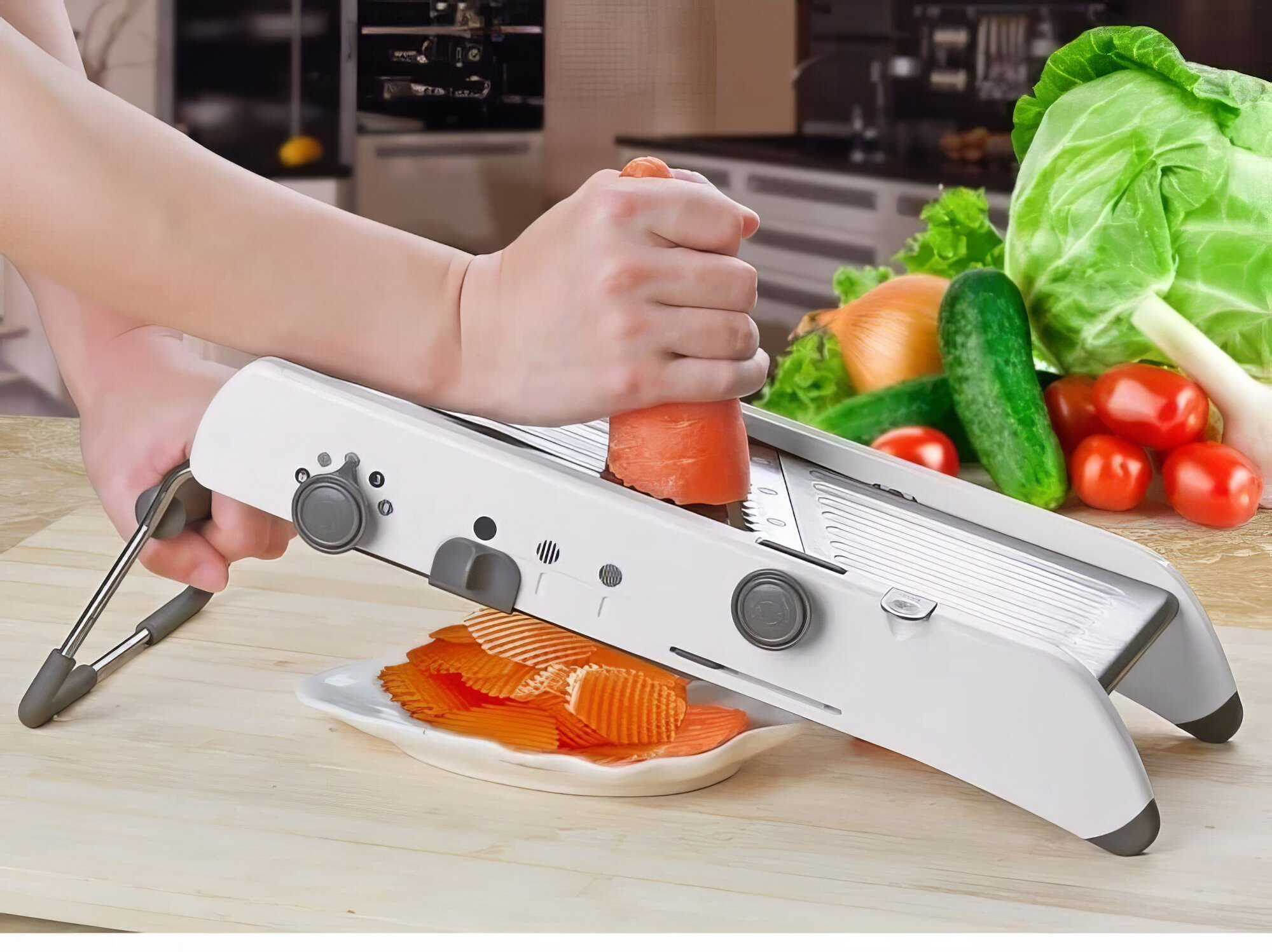 Овощерезка Mandoline Slicer СмартТерка (18 видов размеров нарезки)