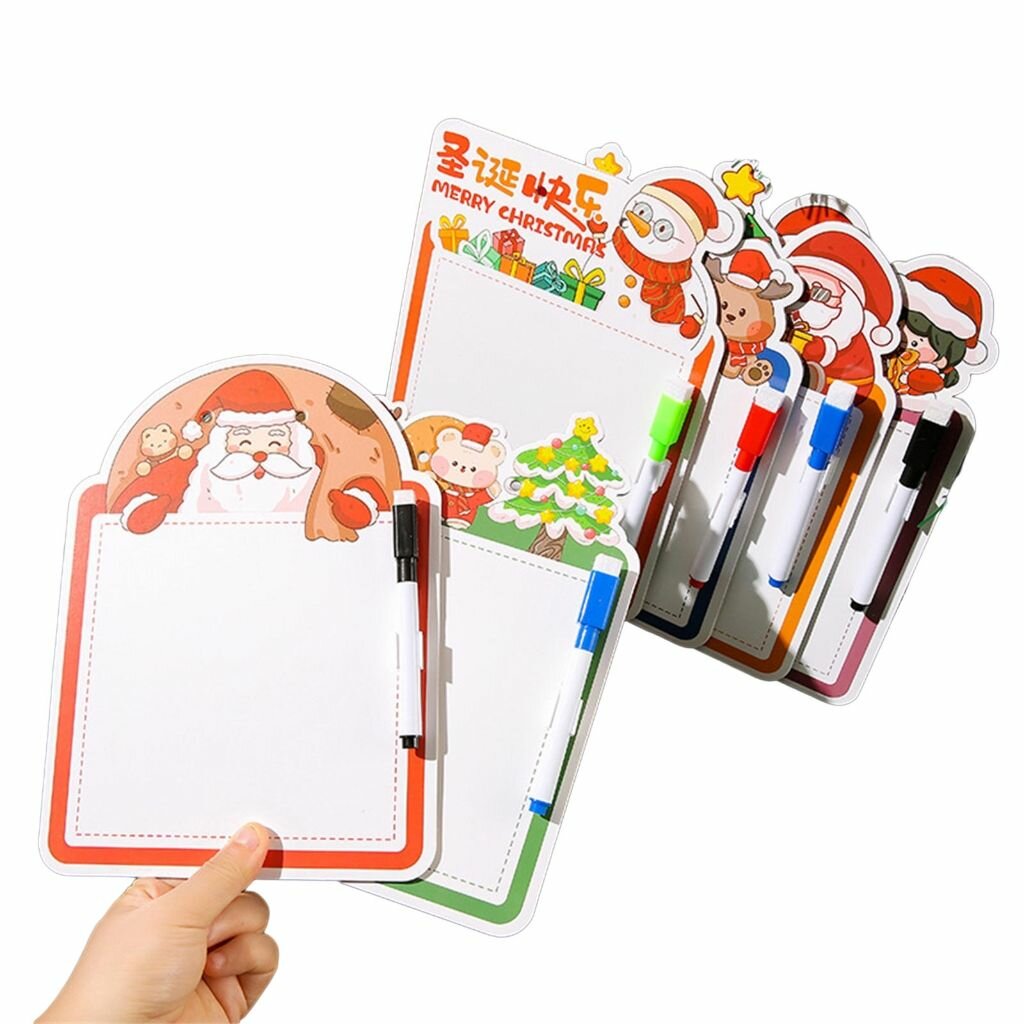 Рождественская двусторонняя доска для рисования граффити, стираемая в произвольном стиле