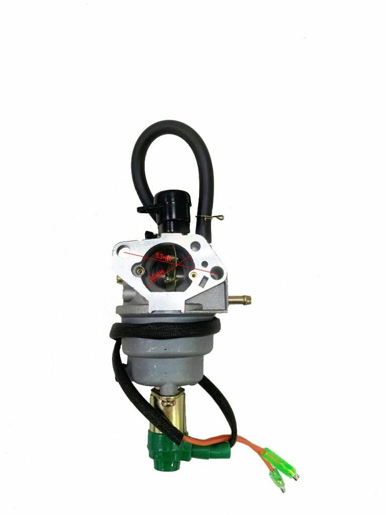Карбюратор 4-х тактного двигателя 188F (для бензогенератора, с электроклапаном)