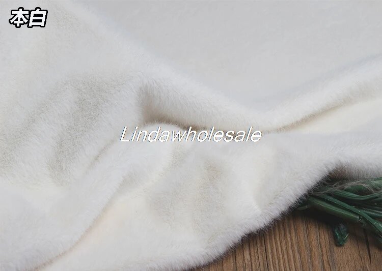 Искусственный мех норки ZHONGYIJIATIMELY 160*50 см белый