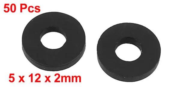 Резиновые плоские шайбы Uxcell 5x12x2mm IDxODxT