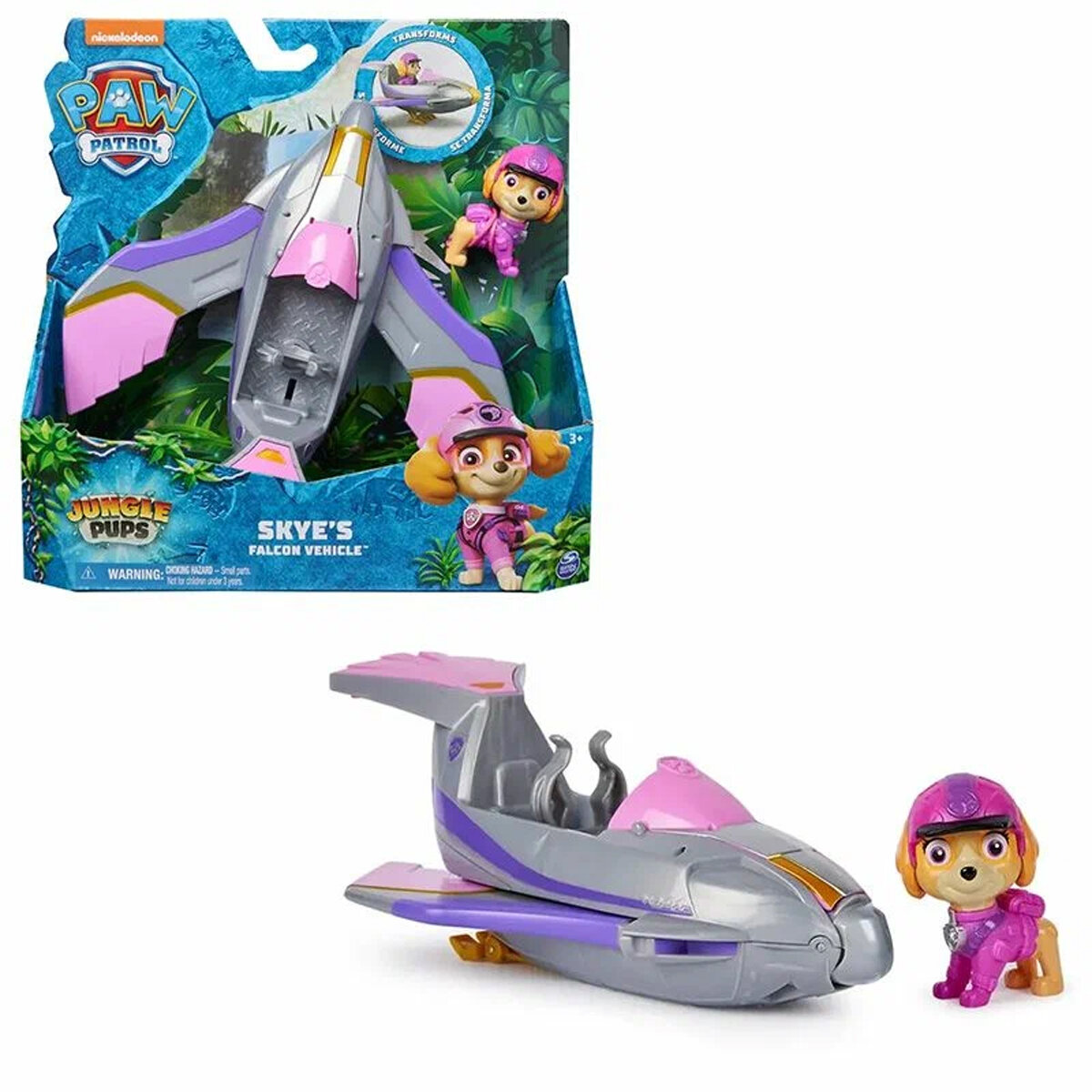 Paw Patrol Jungle Pups Skye Falcon Vehicle/ Игрушечная модель автомобиля для животных