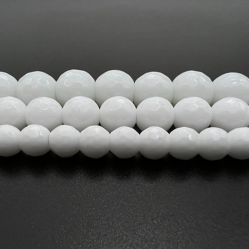 Бусины из белого оникса и агата MOON BEADS 4-12 мм 6mm 58-61pcs 1lot