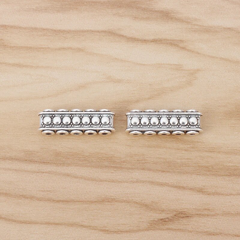 Разделители для браслетов ZXZ, античное золото, цинковый сплав, 20 шт. Antique Silver