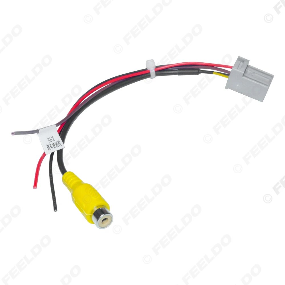 FEELDO автомобильная парковочная задняя камера, видеоразъем, конвертер, кабель RCA для Mitsubishi (14-20), 8 контактов, адаптер парковочного обратного провода