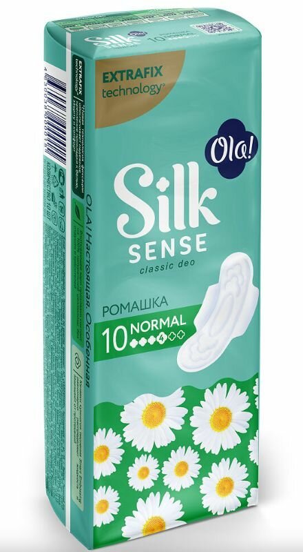 Ola! Silk Sense Classic Прокладки гигиенические Deo Ромашка Normal 10 шт