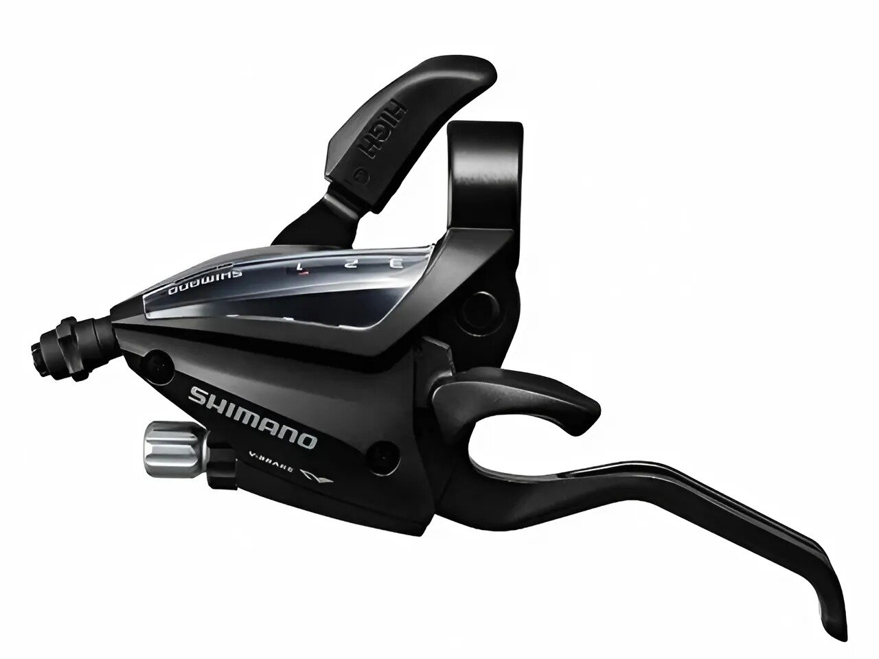 Шифтер Shimano ST-EF500-3, 3 передачи, крепление слева, эргономичный, черный