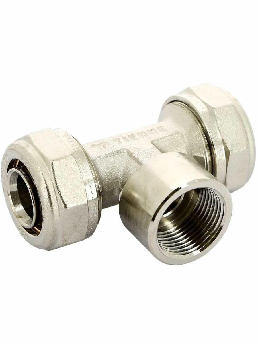 Тройник Tiemme 32х1"Вх32 м/пластик обжим. 1600048(1609N320632)