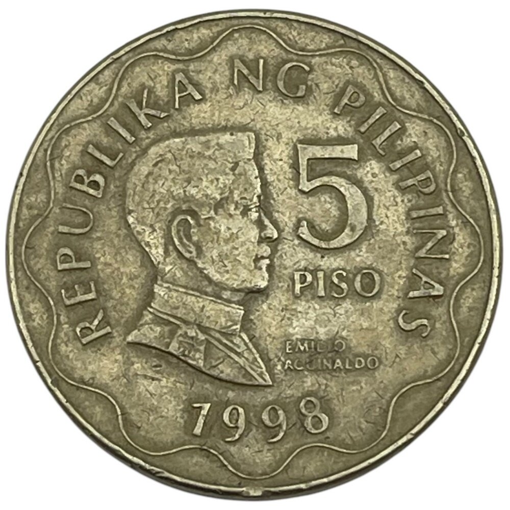 Филиппины 5 песо 1998 г.