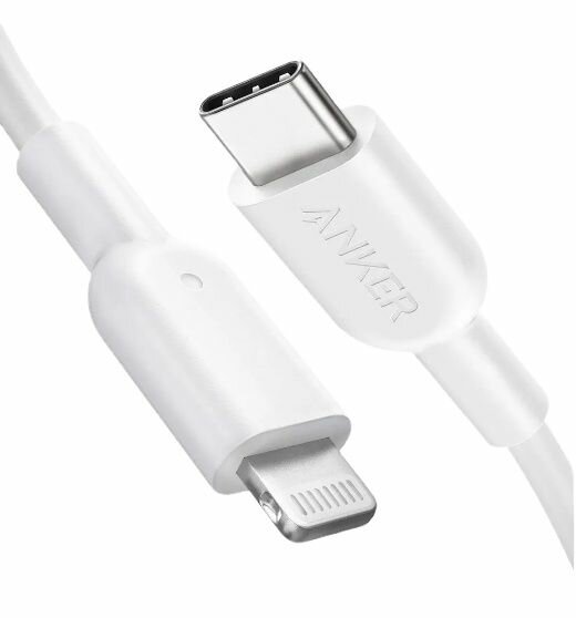 Кабель Anker PowerLine II USB-C to Lightning Cable MFi 0.9m Blue (A8632632)