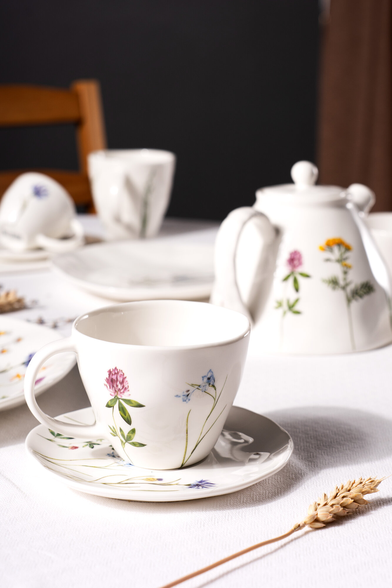 Набор чайных пар BILLIBARRI "Nature Nostalgia" 225мл, 2шт, фарфор