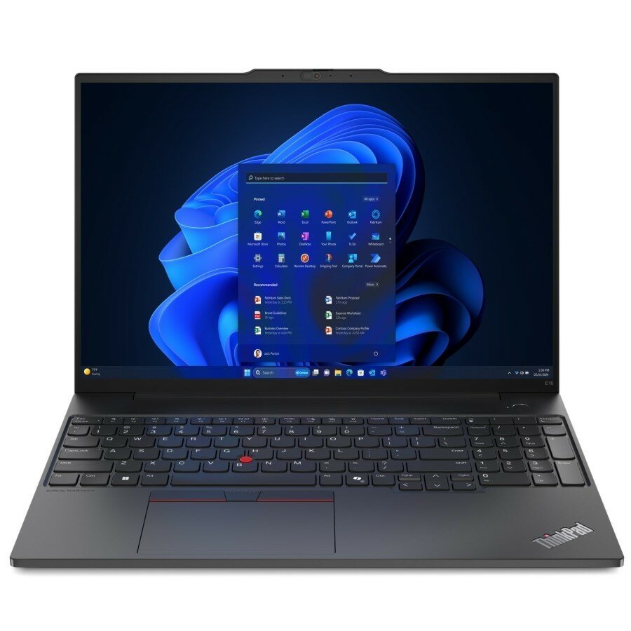 Ноутбук Lenovo ThinkPad E16 Gen 2 AMD Ryzen 5 7535HS/16"/16GB/512GB/AMD Radeon 660M/Без ОС/21M5S0J500/Black